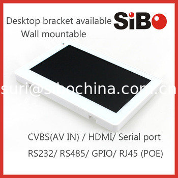 SIBO ring tablet Android 7&quot; on wall touch screen panel with sip intercom system supplier